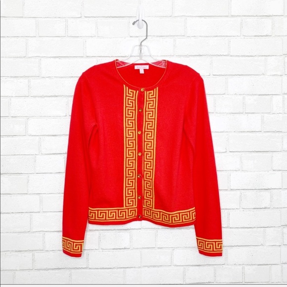 Lilly Pulitzer | Sweaters | Lilly Pulitzer Pink And Gold Greek Key ...